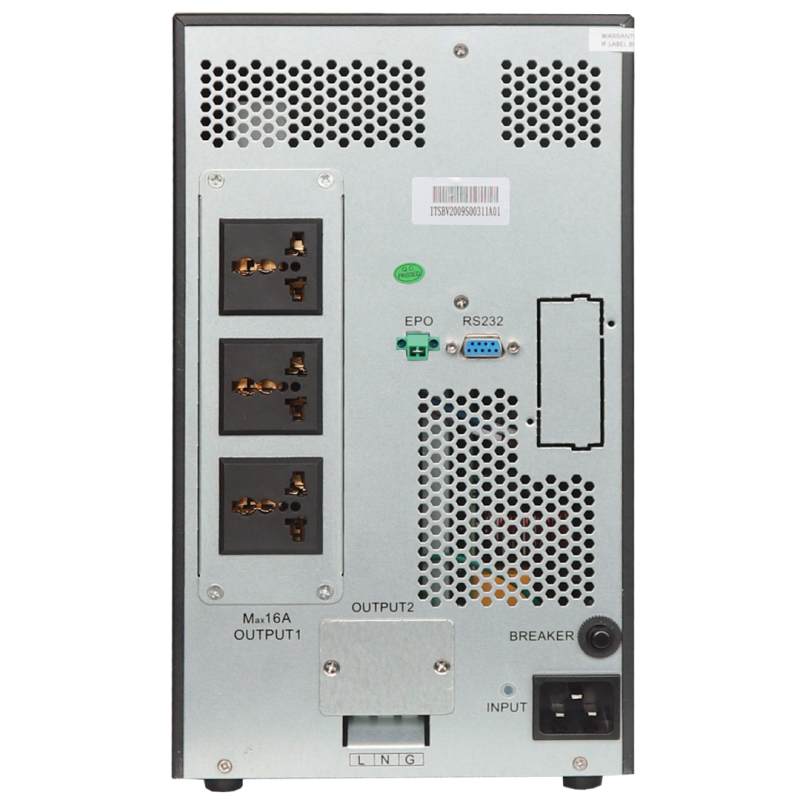 UPS SIERRA BH30S-V – UPS SERVER 3KVA/3KW – Built In Battery • Sierra ...